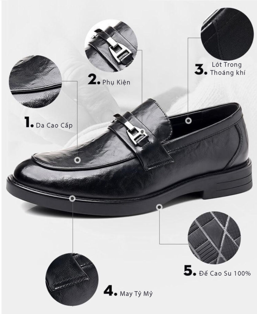 Giày Lười Da Nam Cao Cấp AG0391 , tinh tế, cao cấp, bền và | Agiay